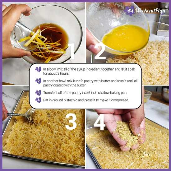 Kunafa Recipe Malaysia | How to Make Kunafa Recipe