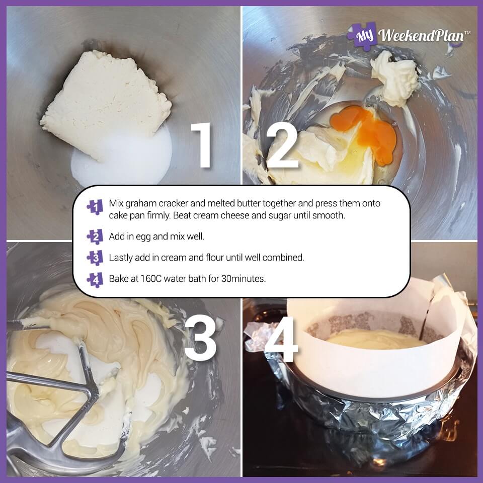 Blueberry Double Fromage Cheesecake Recipe - My Weekend Plan