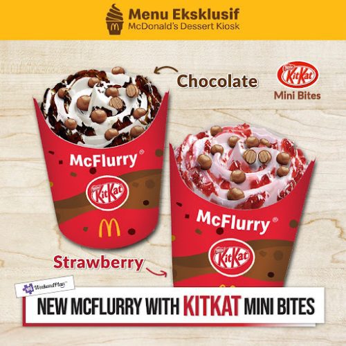 New McFlurry With Kit Kat Mini Bites!