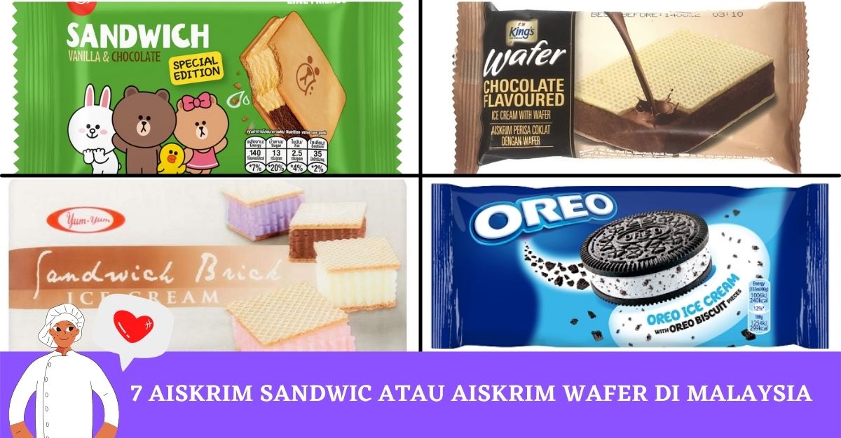 7 Aiskrim Sandwic atau Aiskrim Wafer di Malaysia 2023 | Lazat