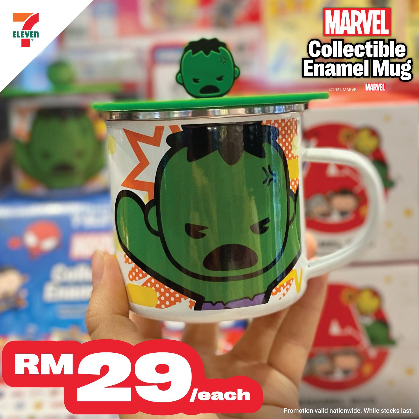 7-Eleven Limited Edition Marvel Collectible Enamel Mug at RM29