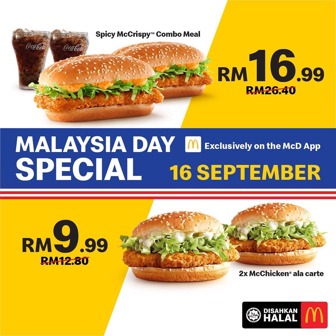 Let’s Celebrate Malaysia Day with McDonald’s McD App Deal - My Weekend Plan