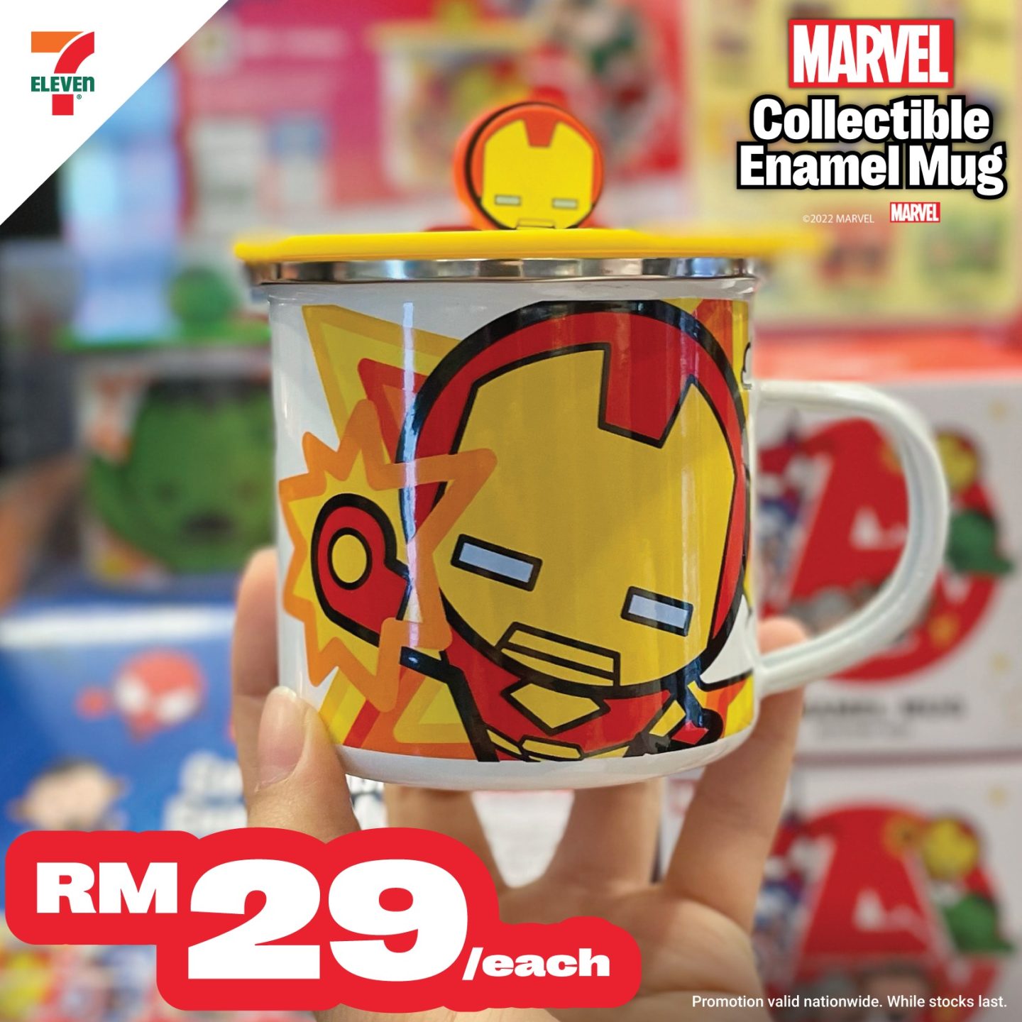 7-Eleven Limited Edition Marvel Collectible Enamel Mug at RM29