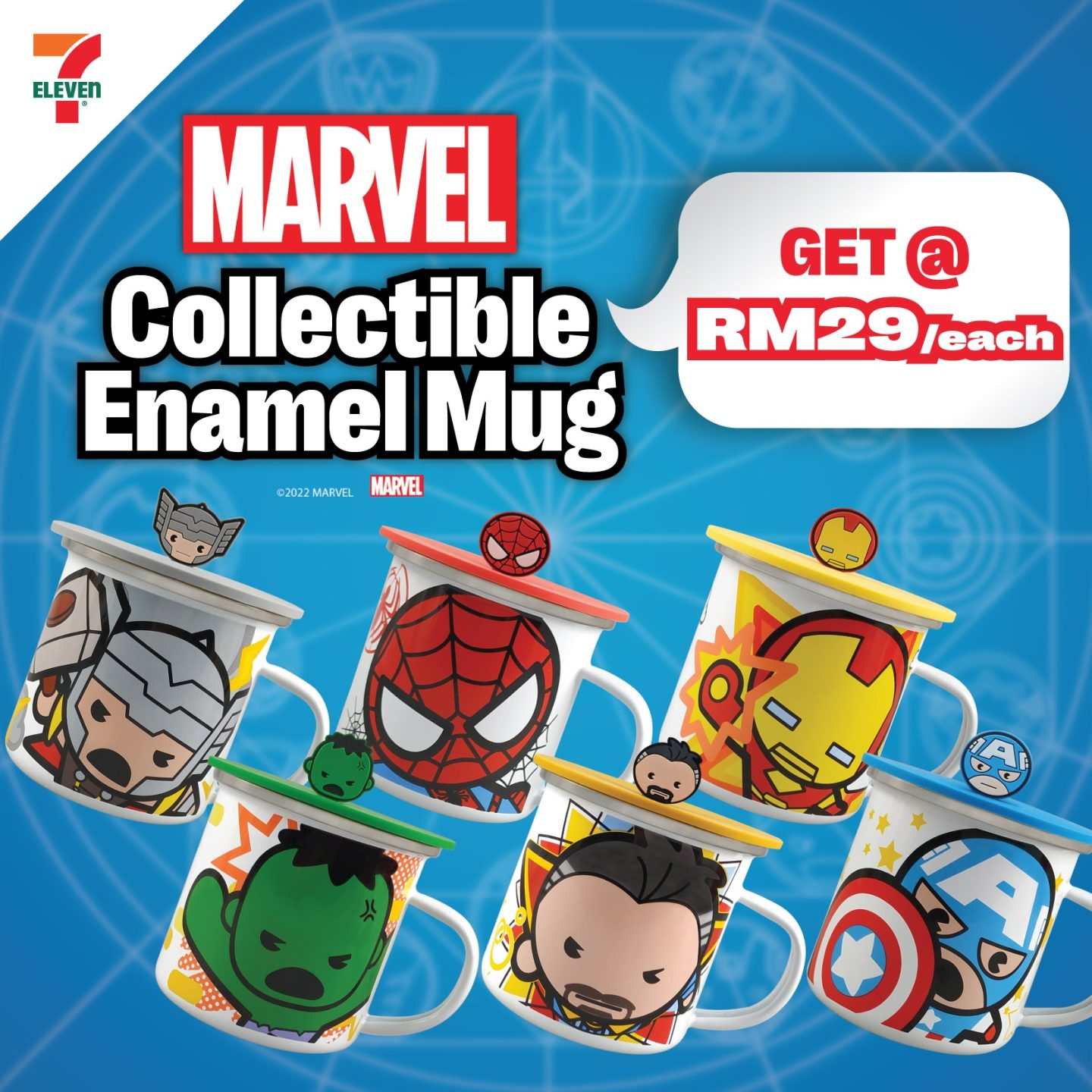 7-Eleven Limited Edition Marvel Collectible Enamel Mug at RM29