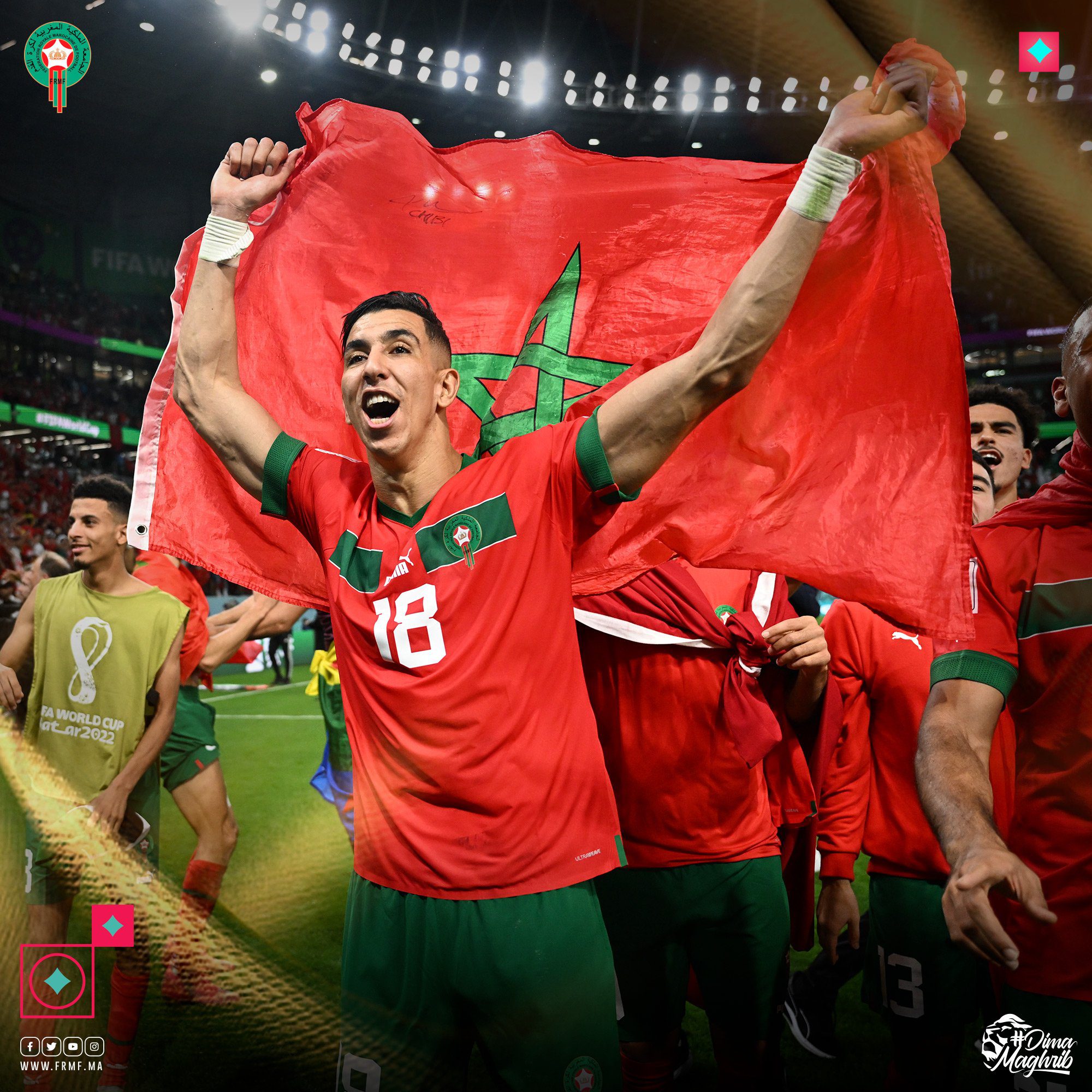 Morocco Become The First Arabic Team to FIFA's Quarter Finals, History Made