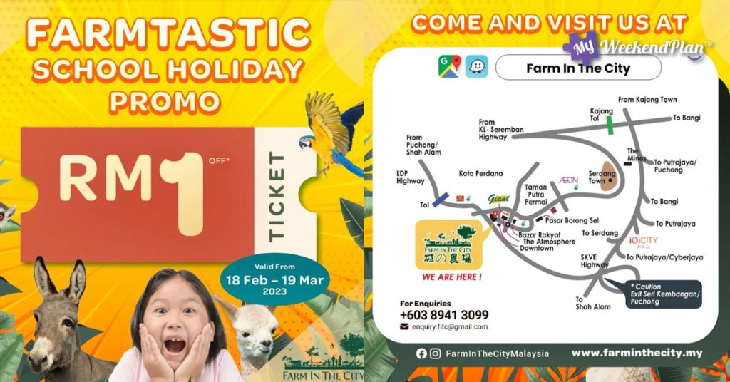 Farm In The City Farmtastic School Holiday Promo