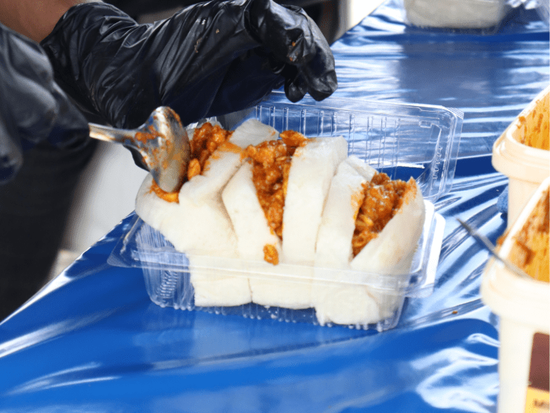 Fluffy Steamed Buns at Roti Kapas in Shah Alam