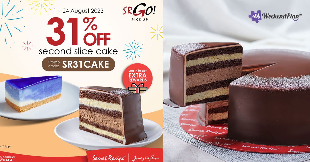 Secret Recipe Offers 31% Off of Your Second Slice of Cake on August 2023