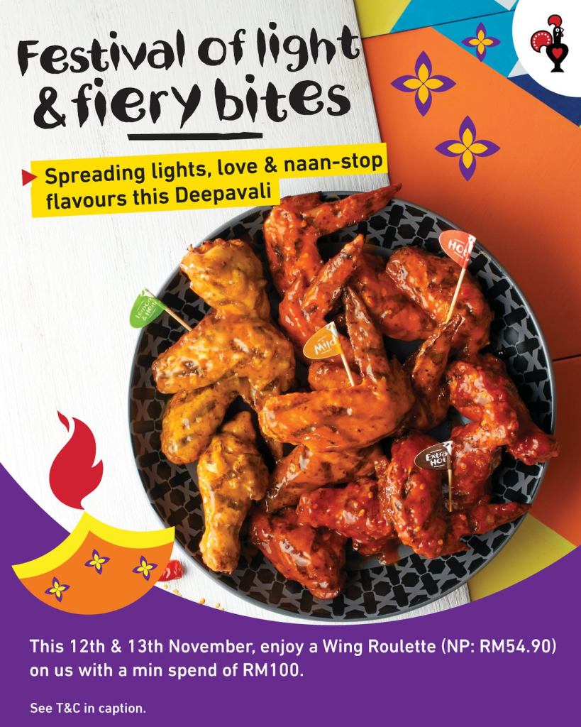 Nando's FREE Wing Roulette Deepavali 2023 Deal
