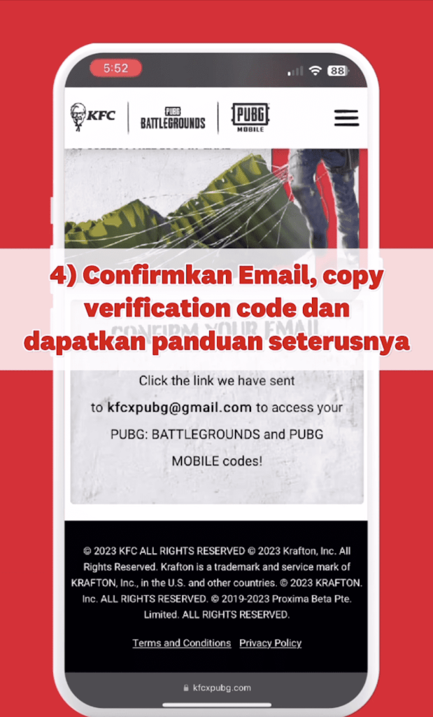 KFC x PUBG Free Loot In-Game