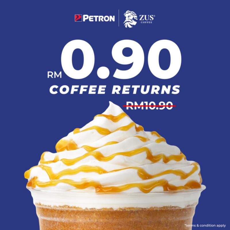 Petron x ZUS Coffee RM0.90 Coffee Deal