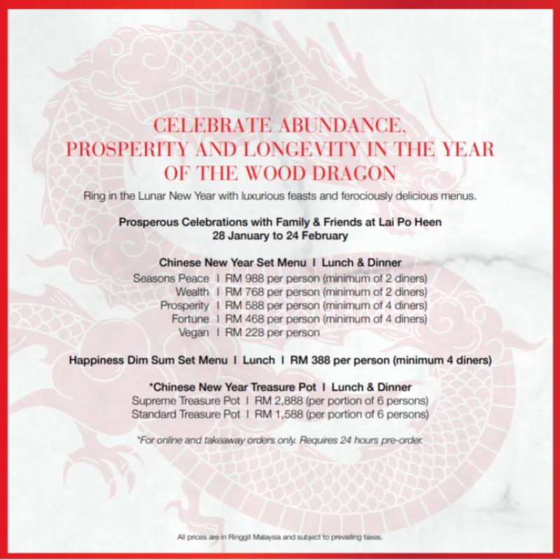 Top 8 Best Chinese New Year Dinner Set in KL & Selangor 2024
