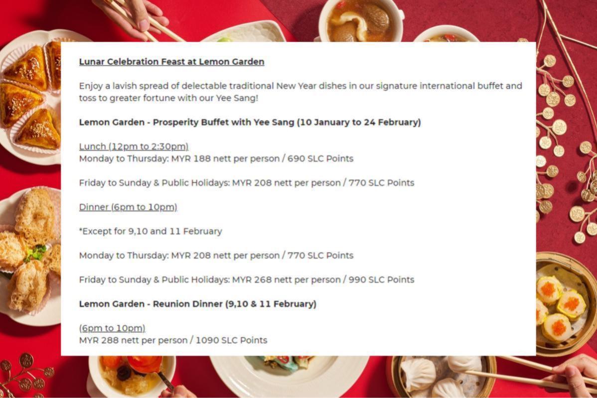 Top 8 Best Chinese New Year Dinner Set in KL & Selangor 2024